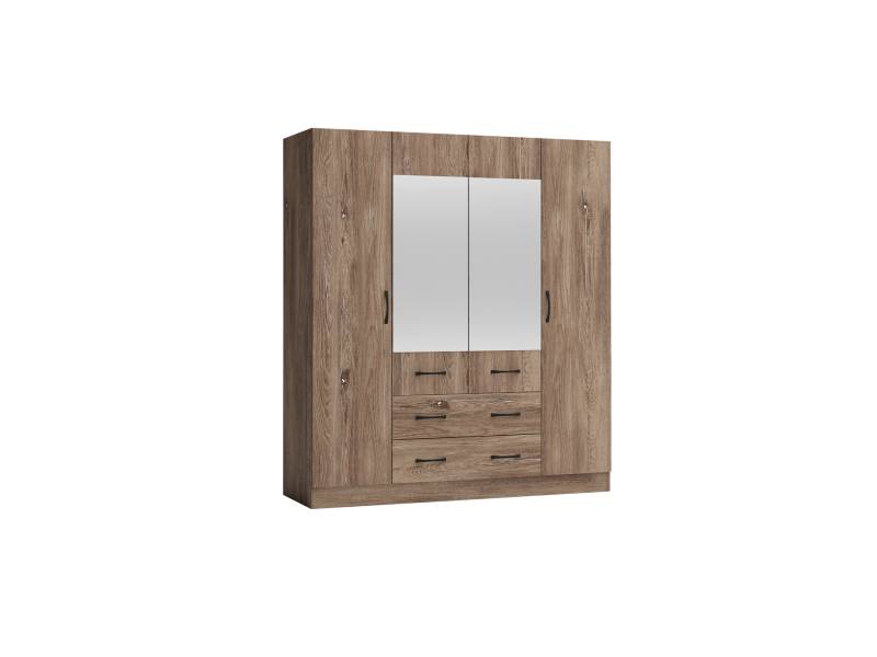 Четирикрилен гардероб Аполо 9 - Топ Цени | Мебели Онлайн Orhideamebel.com